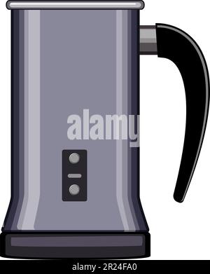 equipment milk frother cartoon vector illustration Stock Vector Image ...