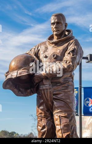 Huntsville USA 10th Feb 2023: The astronaut statue in front of U.S ...