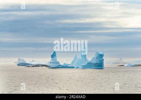 French Passage, Antarctica. Beautiful iceberg in the waters of the ...