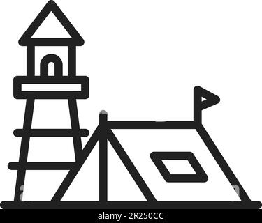 Military Base icon vector image Stock Vector Image & Art - Alamy