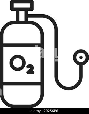 Oxygen icon vector image. Suitable for mobile application web ...