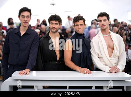 George Steane, from left, Jason Fernandez, Ethan Hawke, director Pedro ...