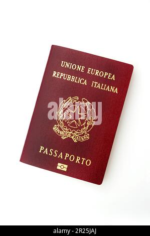 Italian passport, isolated Stock Photo - Alamy