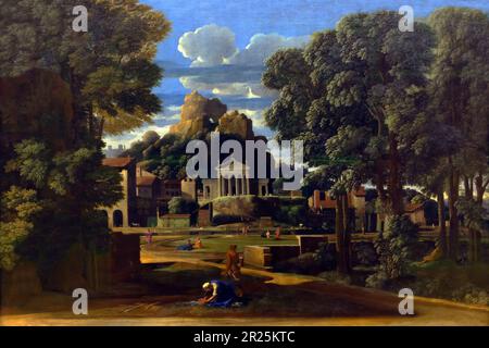 Nicolas Poussin - Landscape with the Ashes of Phocion Stock Photo - Alamy