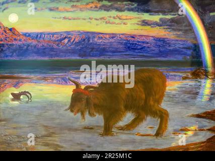 William Holman Hunt The Scapegoat painting on display at Lady Lever Art ...