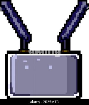 speed 5g modem game pixel art vector illustration Stock Vector Image ...
