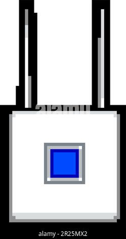 technology 5g modem game pixel art vector illustration Stock Vector ...