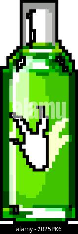 plant aloe vera cosmetic game pixel art vector illustration Stock ...