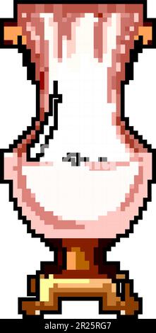 pottery antique vase game pixel art vector illustration Stock Vector ...