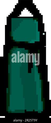 uniform kitchen apron game pixel art vector illustration Stock Vector ...