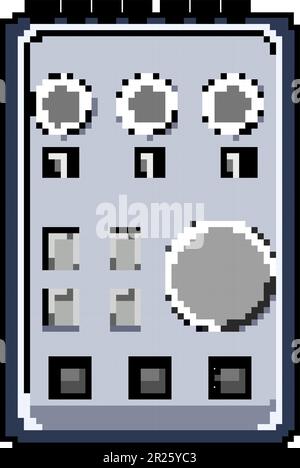 music audio interface game pixel art vector illustration Stock Vector ...