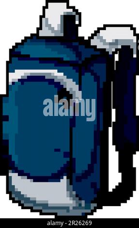 outdoor backpack camp game pixel art vector illustration Stock Vector ...