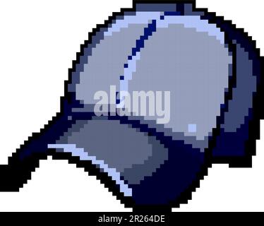 template baseball cap game pixel art vector illustration Stock Vector ...