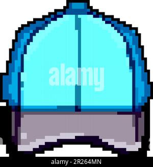head baseball cap game pixel art vector illustration Stock Vector Image ...