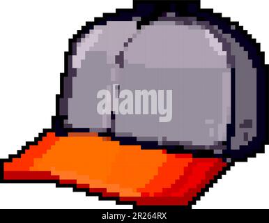 head baseball cap game pixel art vector illustration Stock Vector Image ...