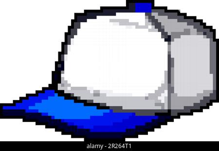 template baseball cap game pixel art vector illustration Stock Vector ...