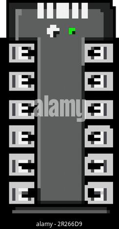 energy battery backup game pixel art vector illustration Stock Vector ...