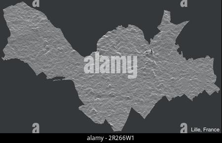 Topographic relief map of LILLE, FRANCE Stock Vector Image & Art - Alamy