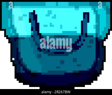 fashion beach bag game pixel art vector illustration Stock Vector Image ...