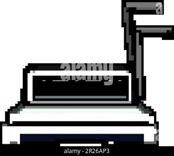 bind binding machine cartoon. binder object, publishing print bind ...