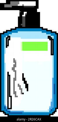 lotion body cream game pixel art vector illustration Stock Vector Image ...
