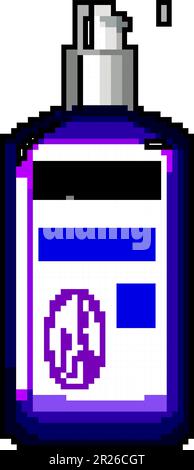 lotion body cream game pixel art vector illustration Stock Vector Image ...