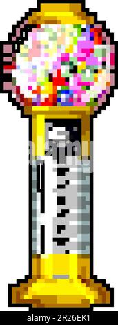 gumball bubblegum machine game pixel art vector illustration Stock ...