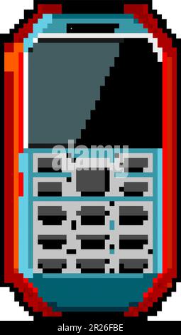 call button phone game pixel art vector illustration Stock Vector Image ...