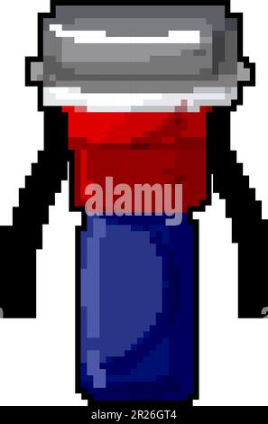 burner heater gas game pixel art vector illustration Stock Vector Image & Art - Alamy