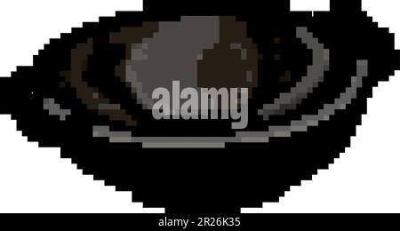 cooking iron skillet game pixel art vector illustration Stock Vector ...