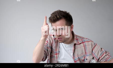 Menacing Man Points His Finger at You Stock Photo - Alamy