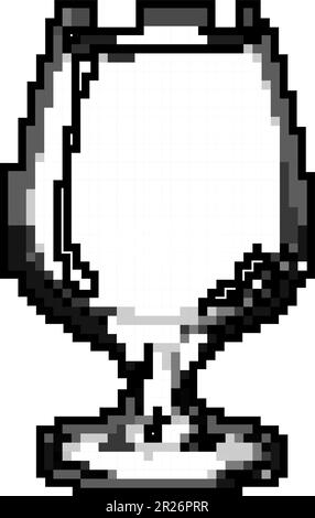 martini cocktail glasses game pixel art vector illustration Stock ...