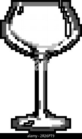 martini cocktail glasses game pixel art vector illustration Stock ...