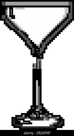 martini cocktail glasses game pixel art vector illustration Stock ...