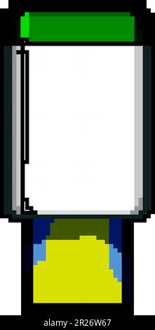 paper photo printer game pixel art vector illustration Stock Vector ...
