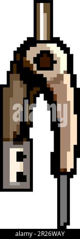 tool compass divider game pixel art vector illustration Stock Vector ...
