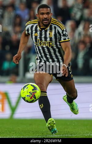 Gleison Bremer of Juventus FC wearing the new jersey Home Kit 23/24 ...