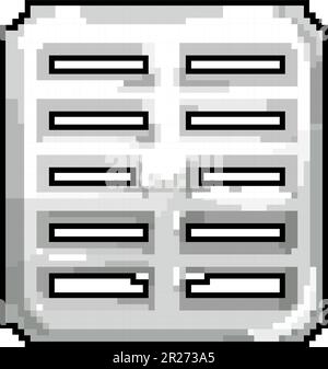manhole drainage grate game pixel art vector illustration Stock Vector ...
