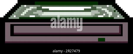 cd dvd drive game pixel art vector illustration Stock Vector Image ...