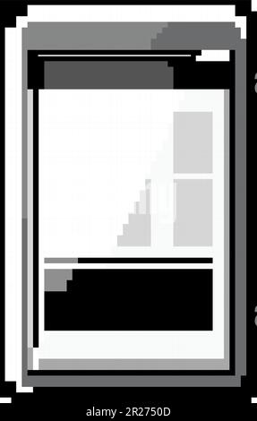 device ebook reader game pixel art vector illustration Stock Vector ...