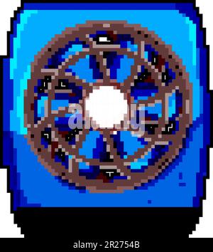 air electric fan game pixel art vector illustration Stock Vector Image ...