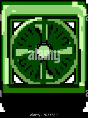 summer electric fan game pixel art vector illustration Stock Vector ...