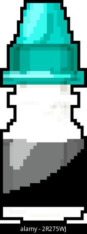 liquid eye drop game pixel art vector illustration Stock Vector Image ...