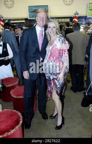 Jane Flemming and husband The Doncaster Day racing carnival at Royal ...