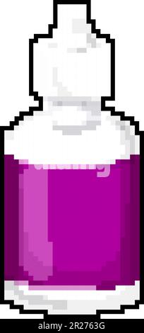 liquid eye drop game pixel art vector illustration Stock Vector Image ...