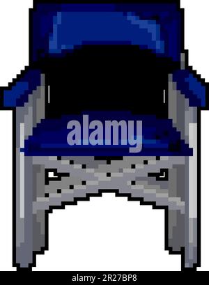 armchair office chair game pixel art vector illustration Stock Vector ...