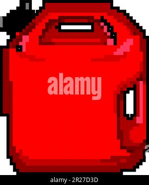 gallon fuel can game pixel art vector illustration Stock Vector Image ...
