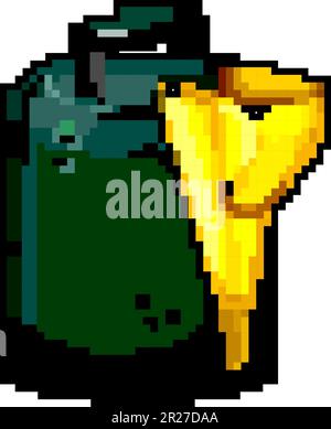 oil fuel can game pixel art vector illustration Stock Vector Image ...