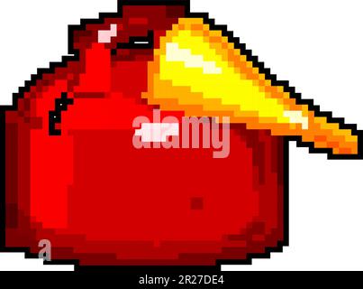 diesel fuel can game pixel art vector illustration Stock Vector Image ...