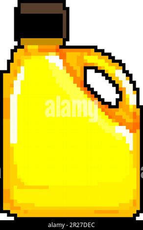 oil fuel can game pixel art vector illustration Stock Vector Image ...